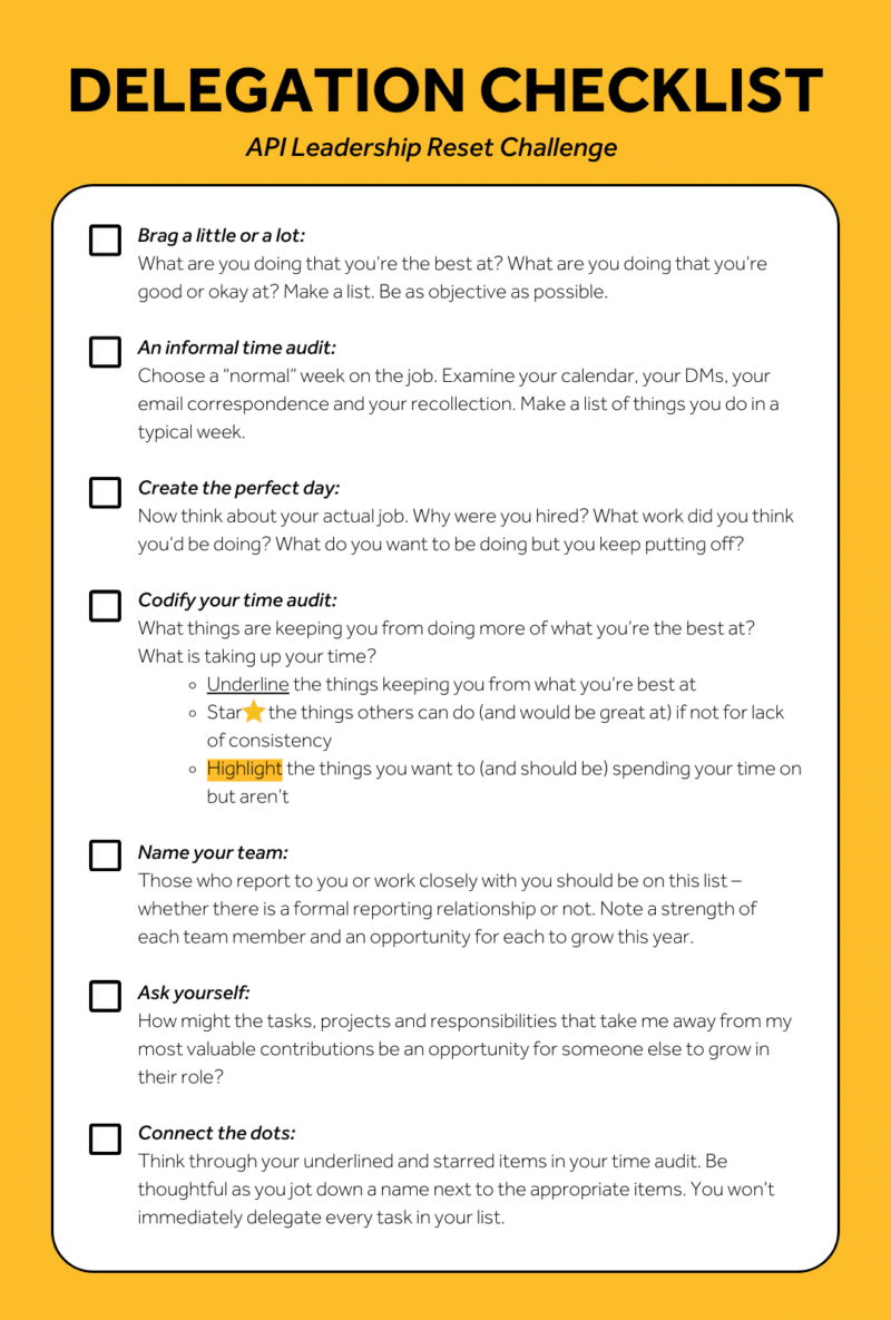 Build a delegation roadmap that is inclusive and balanced - American ...